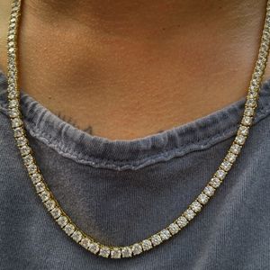 Tsv Jewelers | Accessories | Mens Solitaire Tennis Chain Necklace ...